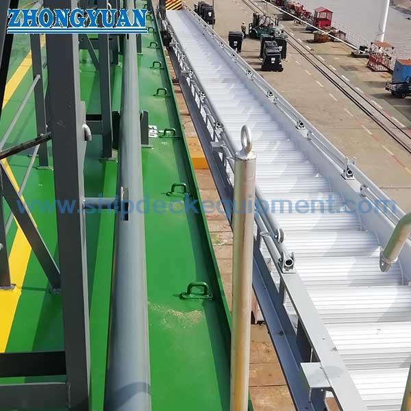 ISO 7061 Type B Aluminum Shore Gangway With Anti Slip Steps Marine Outfitting