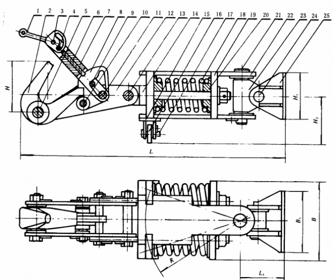 400KN Manual Release Spring Type Marine Towing Hook Ship Towing Equipment
