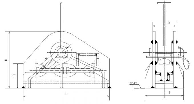 OCIMF Type Single Point Mooring Chain Stopper Ship Towing Equipment