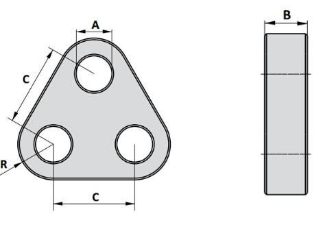 Steel Triangle Marine Plate Delta Plate For Towing Ship Towing Equipment