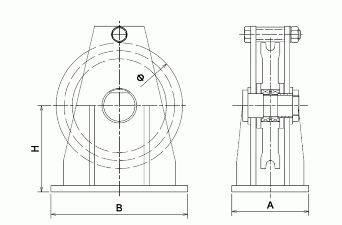 Vertical Guide Sheave Block Ship Towing Equipment