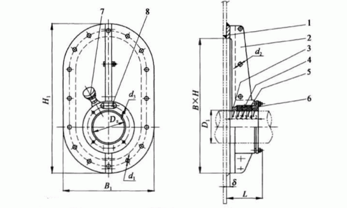 Ship Shaft Stuffing Box For Intermediate Shaft Ship Propulsion System