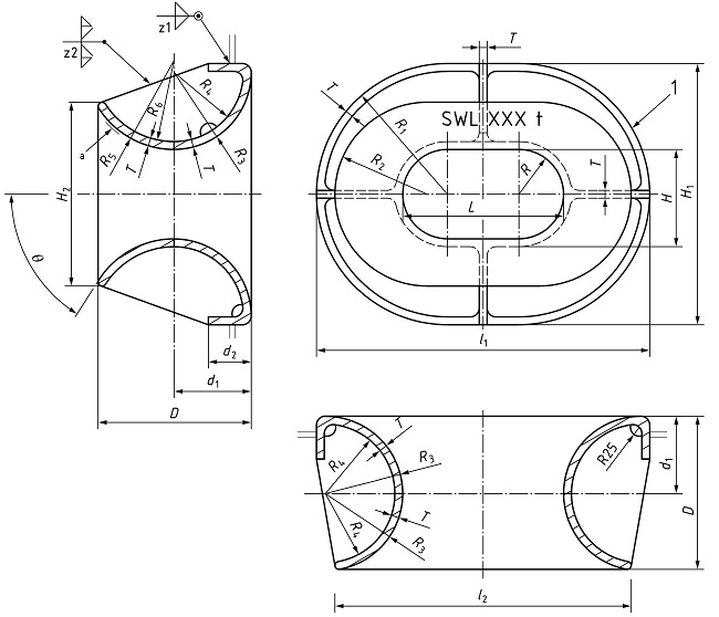 ISO 13729 Type B Bulwark Mounted Casting Steel Closed Chock Ship Towing ...
