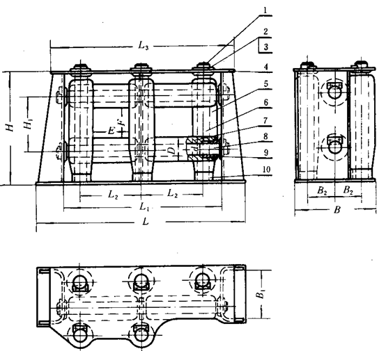 CB*3062 Type E Nine Rollers Universal Fairlead St. Lawrence Fairlead ...