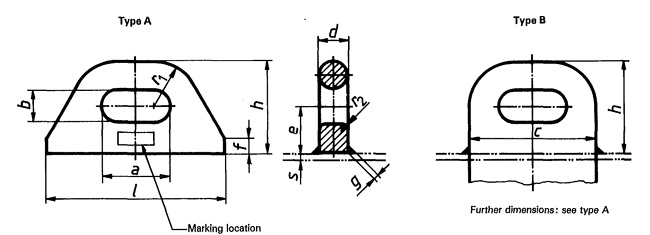 ISO 8146 Forging Material Oval Eyeplate Lifting Eye Plate Ship Mooring Equipment