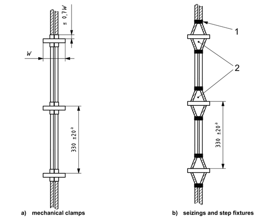 ISO 5489-2008 Wooden Step Marine Embarkation Rope Ladder Marine Outfitting