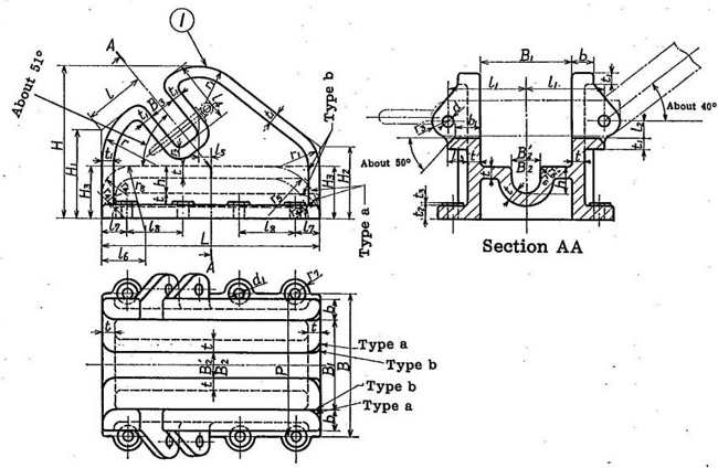 JIS F 2002 Cast Iron Dog Type Chain Cable Compressor Ship Mooring Equipment