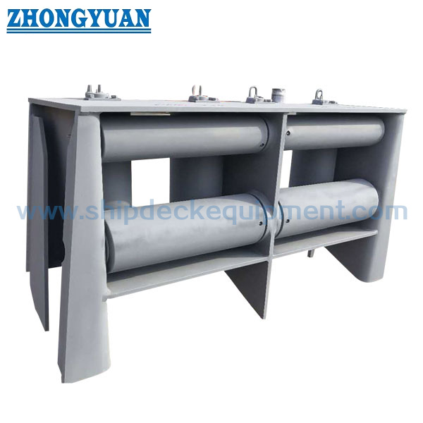 ISO 13733 Type 7R Seven Rollers Universal Fairlead With Upper Roller Ship Towing Equipment