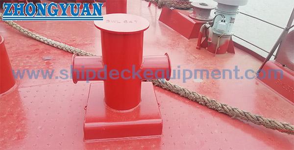 CB/T 3845-2000 Ships Single Cross Bitt Cruciform Bollard Ship Mooring ...