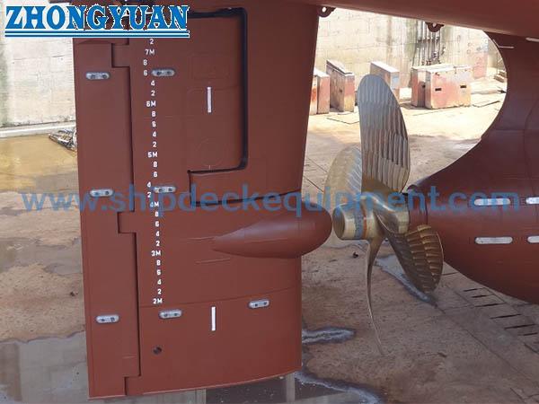 Fabricated Steel Flap Type Rudder Blade Marine Hydraulic Steering