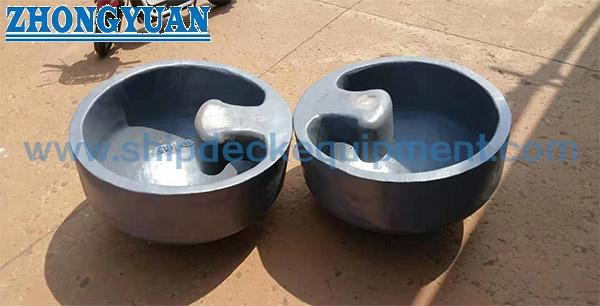 Casting Steel Recessed Bitts Ship Towing Equipment Ship Towing Equipment