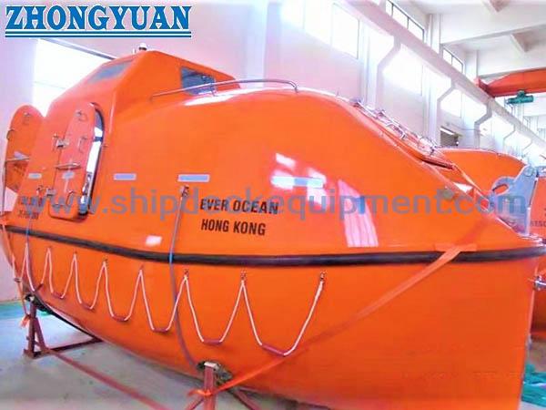 6.8m Fire Proof GRP Free Fall Lifeboat Ship Life Saving Equipment