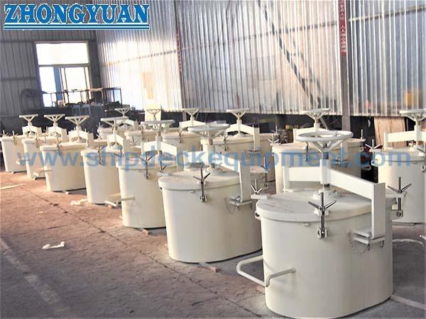 JIS F2320 Type B Horizontal Opening Cargo Oil Tank Hatch Cover Marine ...