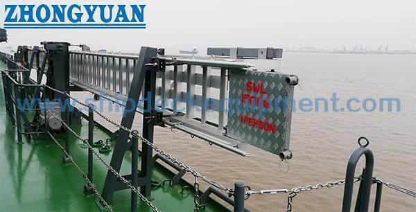 ISO 5488 Aluminum Marine Accommodation Ladder With Fixed Platform ...