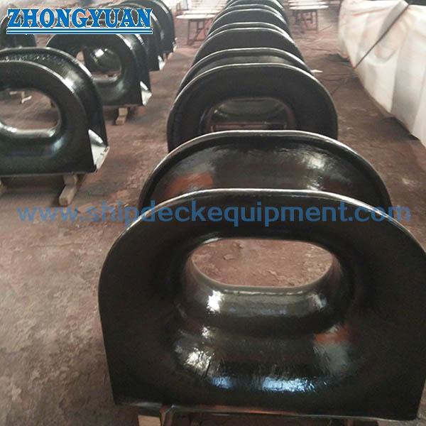 ISO 13729 Type B Bulwark Mounted Casting Steel Closed Chock Ship Towing ...