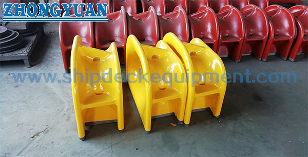 CB 34 Type A Bulwark Welded Casting Steel Mooring Chock Ship Mooring ...