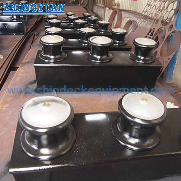 JIS F 2014 Form BF BS 2 Rollers Closed Type Shipside Fairlead Rollers ...