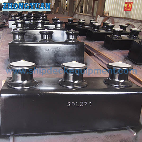 JIS F 2014 Form BF BS 2 Rollers Closed Type Shipside Fairlead Rollers ...