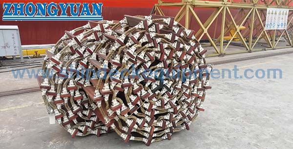 ISO 5489-2008 Wooden Step Marine Embarkation Rope Ladder Marine Outfitting