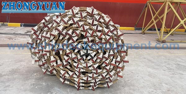 ISO 5489-2008 Wooden Step Marine Embarkation Rope Ladder Marine Outfitting